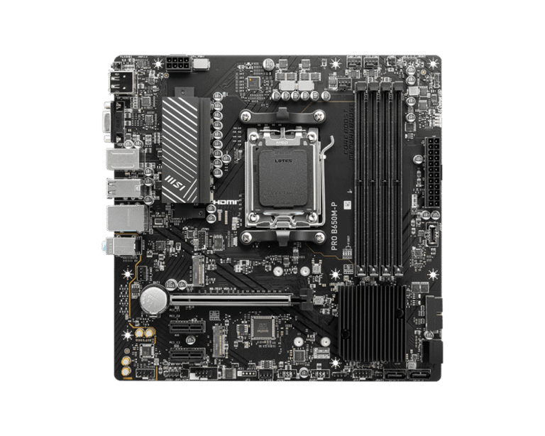 MSI PRO B650M-P AM5 Micro-Atx Motherboard - PCB Store